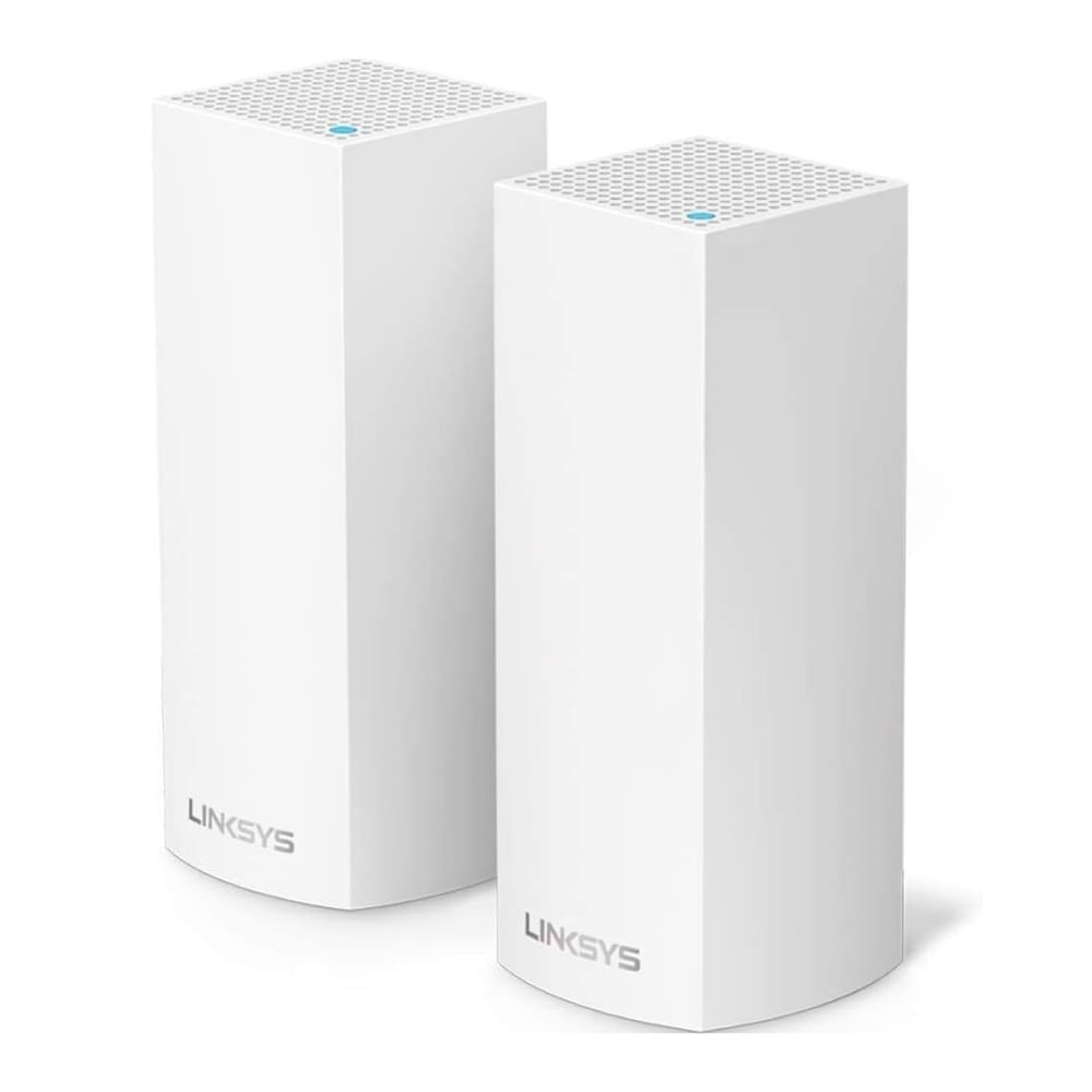 Sistema Mesh WiFi Linksys Velop WHW0302 - Paquete de 2 Nodos, Tri-Banda 2200Mbps - WHW0302